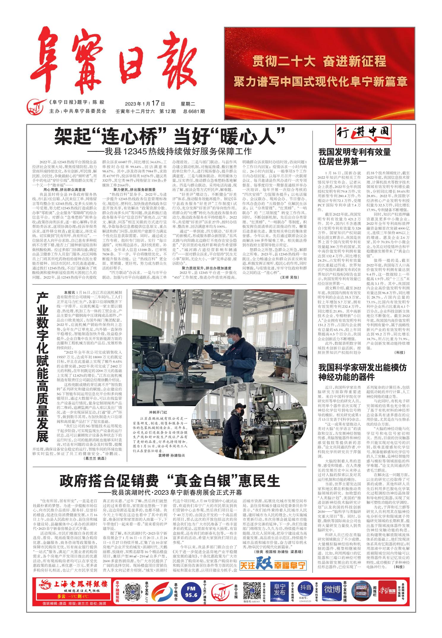 政府搭台促销费 “真金白银”惠民生--阜宁日报